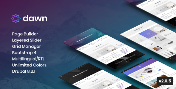 Dawn - Multipurpose Responsive Drupal 8 Theme by themeboutique | ThemeForest