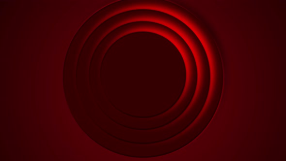 Animated Red Color Circle Glowing Background Animation, Motion Graphics