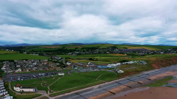 Saint Bees Head Copeland District Aerial Drone Sc23, Stock Footage