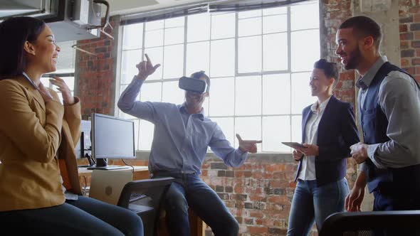 Executives having fun in office 4k, Stock Footage | VideoHive