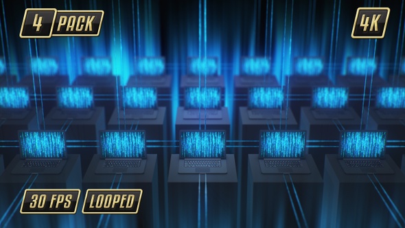 Digital Data Network Stream, Motion Graphics | VideoHive