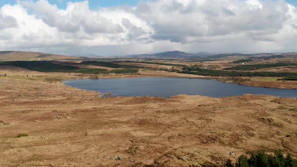 Aerial View of Lough Adeery By Killybegs Fresh Water Reservoir County ...
