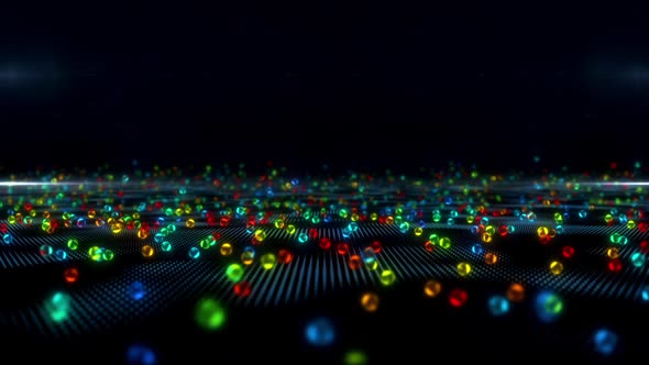 Multi Color Bubbles Field, Motion Graphics | VideoHive