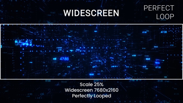 Digital Blockchain Server Widescreen 8K, Motion Graphics | VideoHive