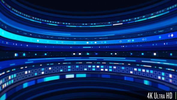 4K Digital Network Screen Background of Cyberspace Data Communication ...