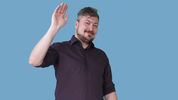 Bye Gesture Leaving Farewell Man Goodbye Gif Loop, Stock Footage ...