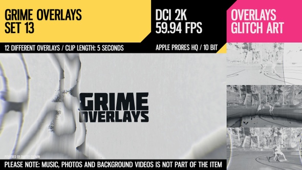 Grime Overlays (2K Set 13), Motion Graphics | VideoHive