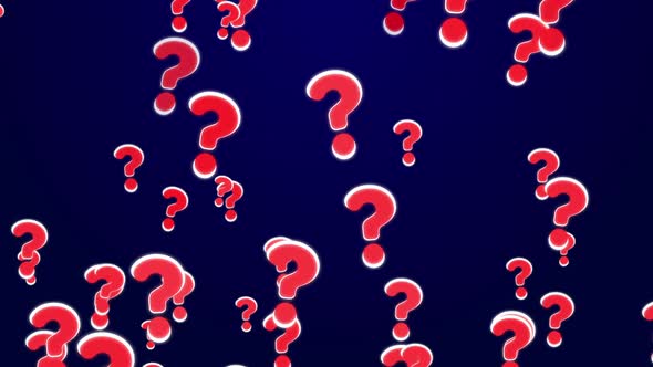 Question Mark Flying Background, Motion Graphics | VideoHive