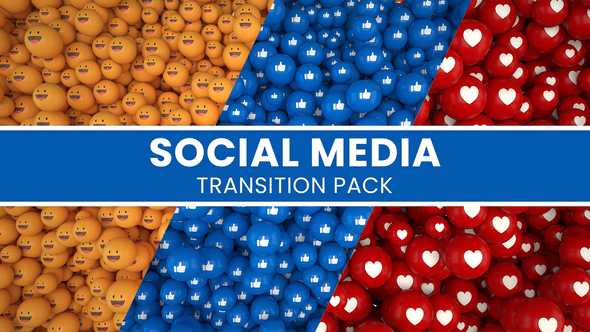 Social Media Transitions Pack, Motion Graphics | VideoHive