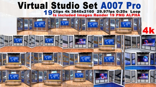 Virtual Studio Set A007 Pro 4k, Motion Graphics | VideoHive