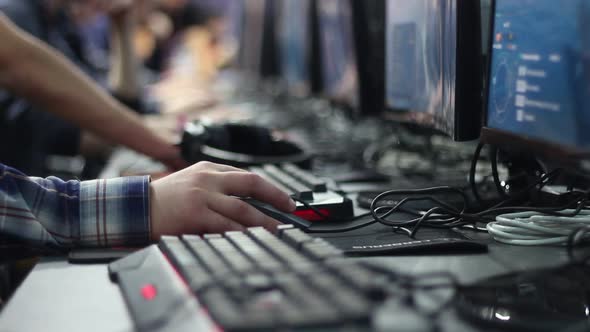 Gamers Play On Computers, Stock Footage | VideoHive