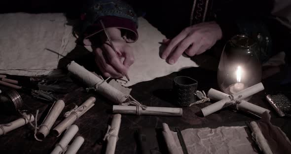 Writing with the Ottoman alphabet., Stock Footage | VideoHive