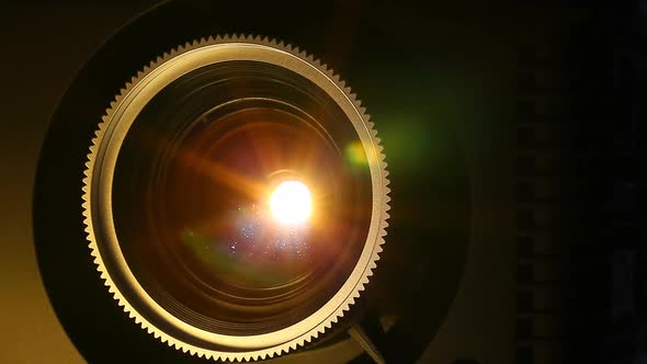 Film Projector Lens., Stock Footage | VideoHive