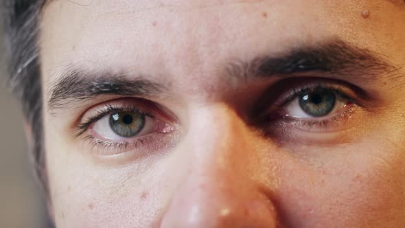 Beautiful Male Eyes Closeup, Stock Footage | VideoHive