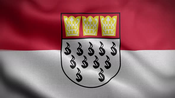 Koln Germany Flag Loop Background 4K, Motion Graphics | VideoHive