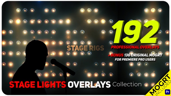 Stage Lights Overlays Collection, Motion Graphics | VideoHive