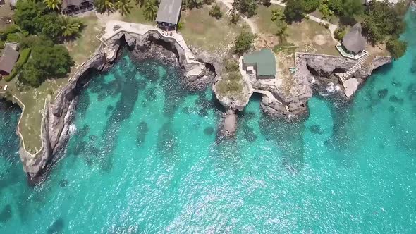 Aerial View Of Huts In Westend Negril, Stock Footage | VideoHive