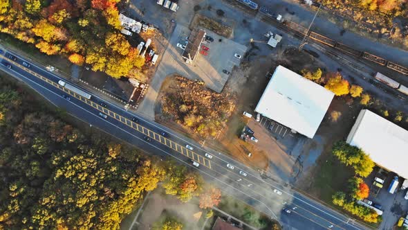 Aerial View of Residential Quarters at Beautiful Town Urban Landscape ...