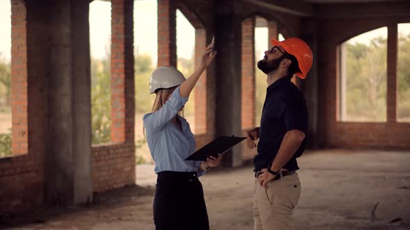 Real Estate Builder Project Architect. Builder Designer On Construction ...