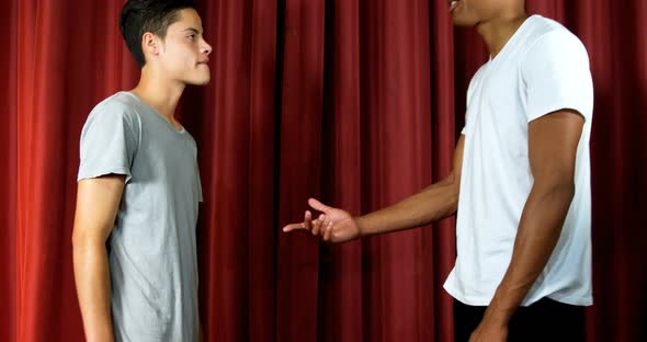 Actors practicing on stage, Stock Footage | VideoHive