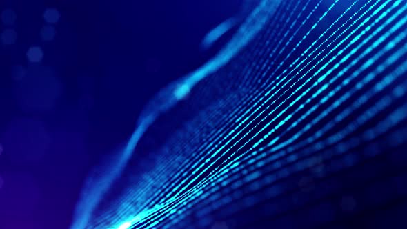 3d Looped Bg Data Flow Concept Scifi Background Digital Space, Motion ...