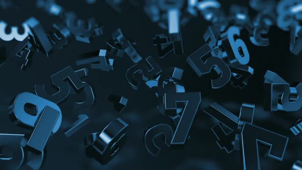 Abstract 3d Number Background, Motion Graphics | VideoHive