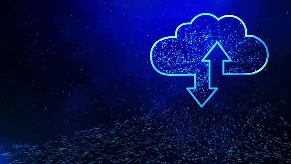 Abstract data center, data flow 3D 4K Abstract technology big data ...