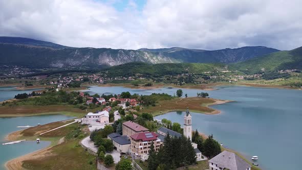 Franciscan Monastery Of Rama Beside Ramsko Lake, Prozor Rama, Bosnia ...