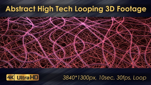Abstract High Tech Looping 3D Footage, Motion Graphics | VideoHive