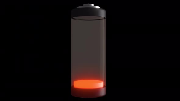 3D Battery Charging With Transparent Background Animated Loop 4K, Stock ...