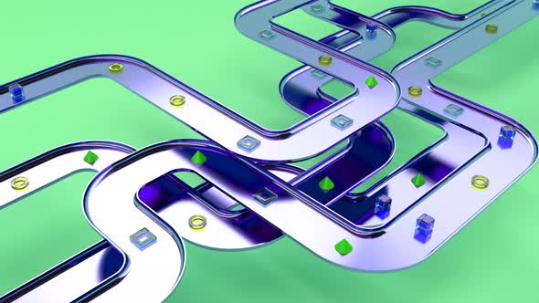 Parcel Deliver Line Sort Package Technology Concept Business Delivery ...