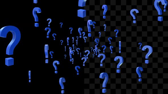 Floating Question Marks, Motion Graphics | VideoHive