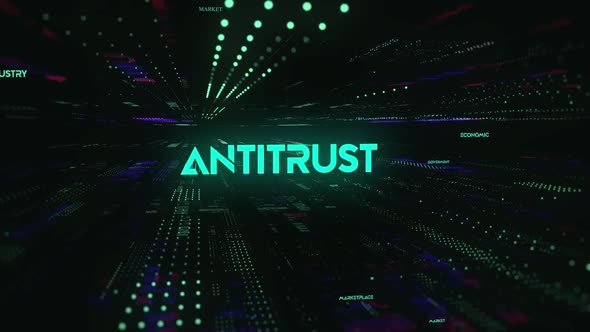 Sci Fi Digital Economics Word Antitrust, Motion Graphics | VideoHive