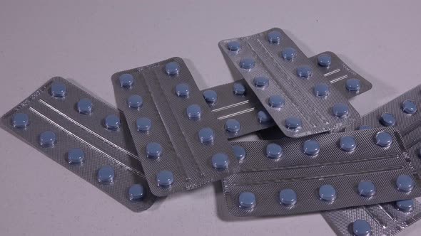 Drugs Pills Medication Medical Waste - Slider shot - 4K, Stock Footage