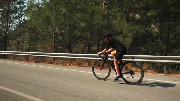 Cyclist training on bicycle, pushing pedals. Athlete Workout., Stock ...