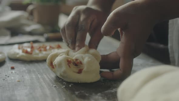 Forming Bun before Baking, Stock Footage | VideoHive