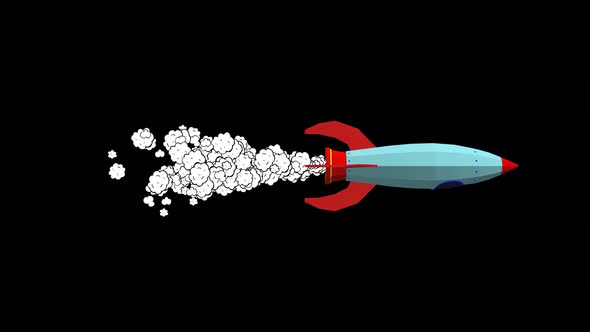 Cartoon Rocket 4k, Motion Graphics | VideoHive