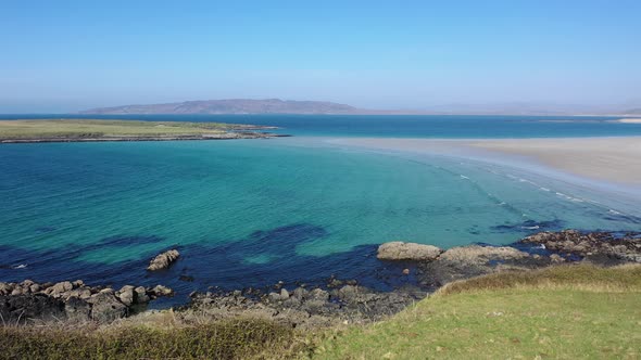 Aerial View of the Awarded Narin Beach By Portnoo and Inishkeel Island ...