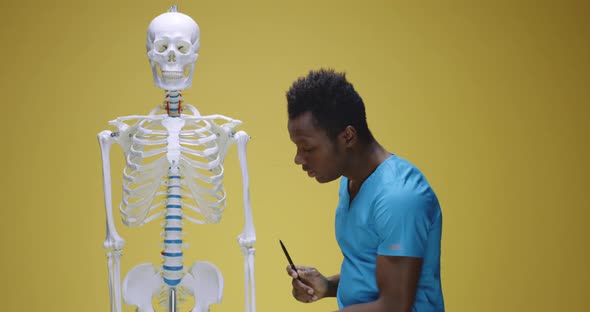 Young Man Explaining Human Anatomy, Stock Footage | VideoHive