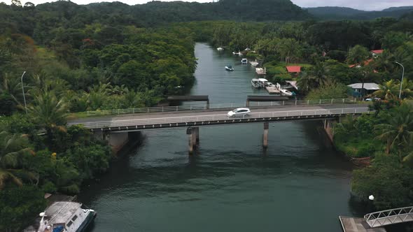 Drone footage of a bridge in Suva, Fiji, Stock Footage | VideoHive
