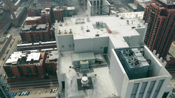 Roofs of Downtown Chicago are Equipped with Ventilation Systems and ...