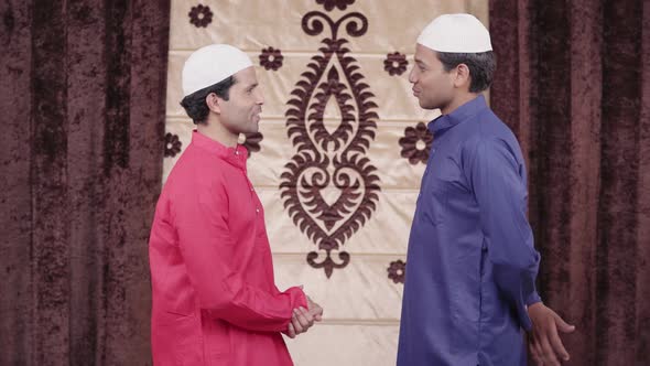 2 happy Muslim men talking, Stock Footage | VideoHive
