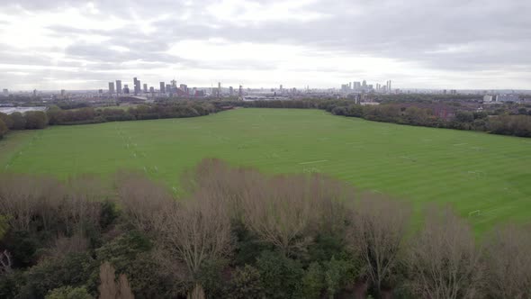 Football Pitches at Hackney Marshes in London, Stock Footage | VideoHive