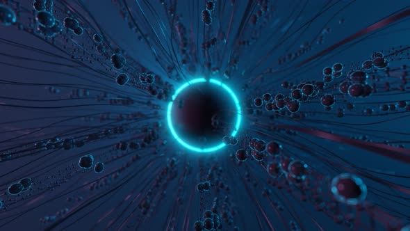 Organic blue color Abstract Background, Motion Graphics | VideoHive