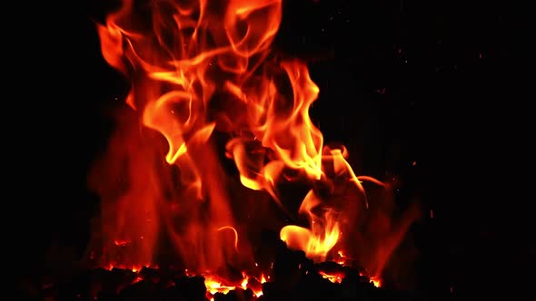 Slow Motion Volcanic Hell Fire 5, Stock Footage | VideoHive