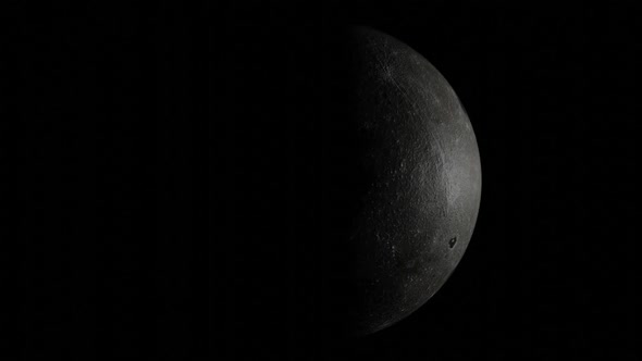 Realistic full moon spinning, Motion Graphics | VideoHive
