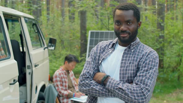 Confident Male Ecologist Portrait, Stock Footage | VideoHive