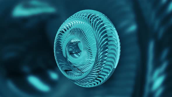 Rotating torus geometric figure, Motion Graphics | VideoHive