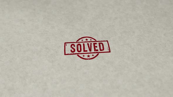 Solved stamp and stamping loop, Motion Graphics | VideoHive