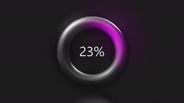 Purple loading in the ring that runs very fast, Motion Graphics | VideoHive